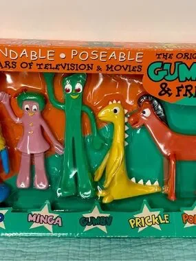 Gumby | Toys | The Original Gumby And Friends Bendable 5 Figure Set 5th ...